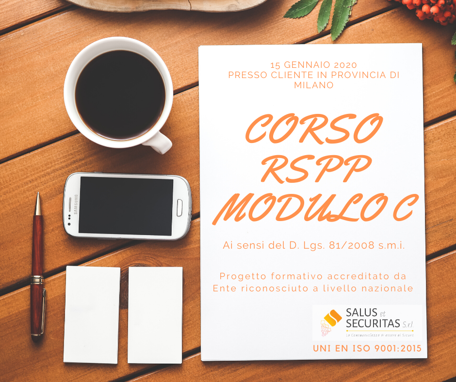 Corso Responsabile Servizio Prevenzione e Protezione Modulo C 24 ore ...